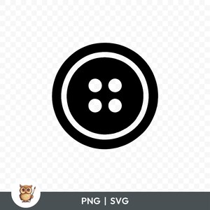 Sewing Buttons SVG Bundle, Buttons Clipart, 15 Button Cut Files for ...