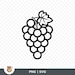 Bunch of Grapes SVG Bundle, Grapes Clipart, 15 Grapes Cut Files for ...