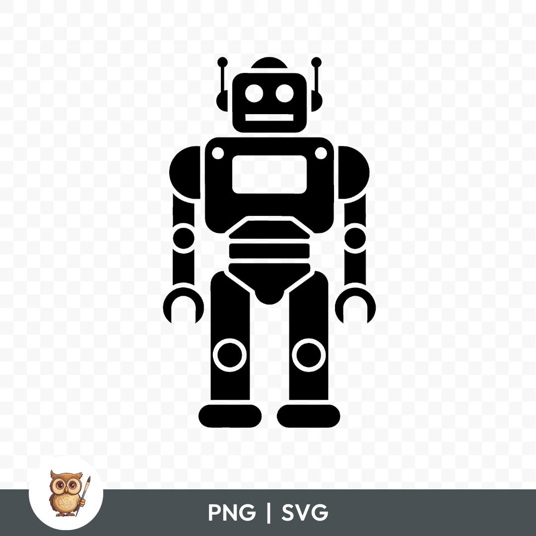 Robot Silhouette SVG Bundle, Robot Clipart, 15 Robot Cut Files for ...