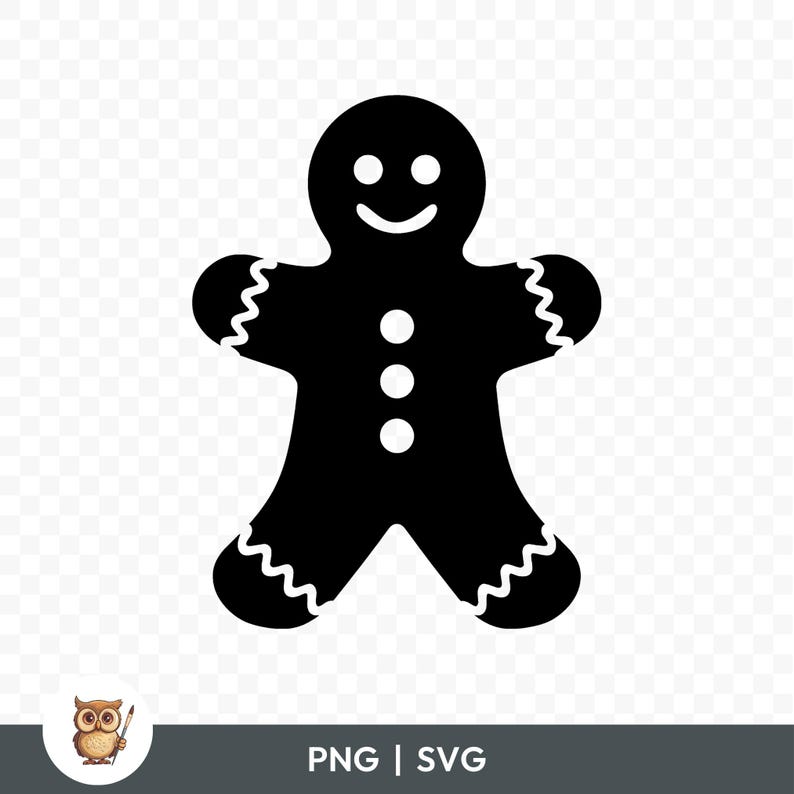 Gingerbread Man Silhouette SVG Bundle, Gingerbread Man Clipart, 15 ...