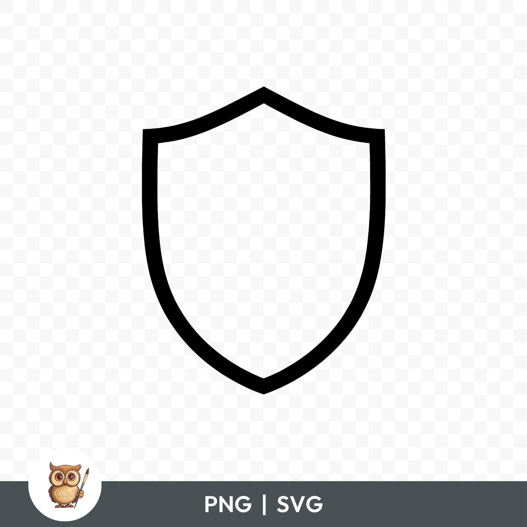 Shield Icon SVG Bundle, Shield Outline Clipart, 15 Simple Shield Icon ...