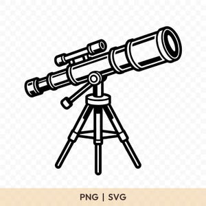 Telescope SVG: Telescope Cut File, Telescope PNG, Telescope Silhouette ...