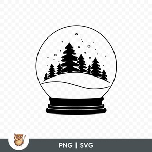 Snow Globe SVG Bundle, Snow Globe Clipart, 15 Snow Globe Cut Files for ...