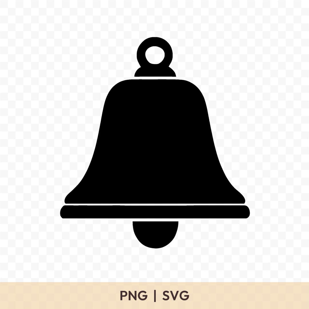 Bell Silhouettesvg Bell Cut File Bell Png Bell Silhouette Bell