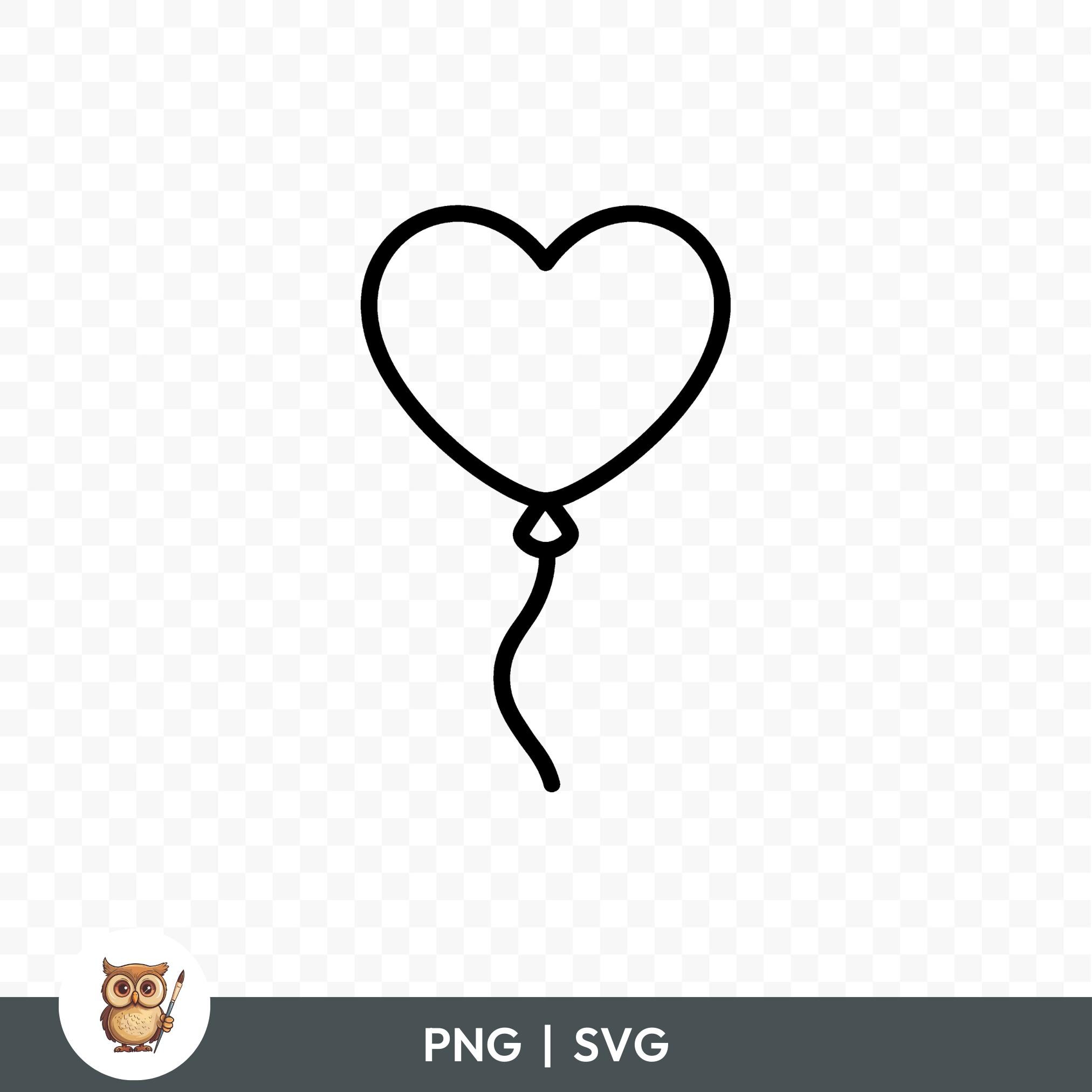 Heart Balloon SVG Bundle, Heart Shaped Balloon Clipart, 15 Balloon ...