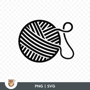 Ball of Yarn SVG Bundle, Knitting Yarn Clipart, 15 Yarn Cut Files for ...