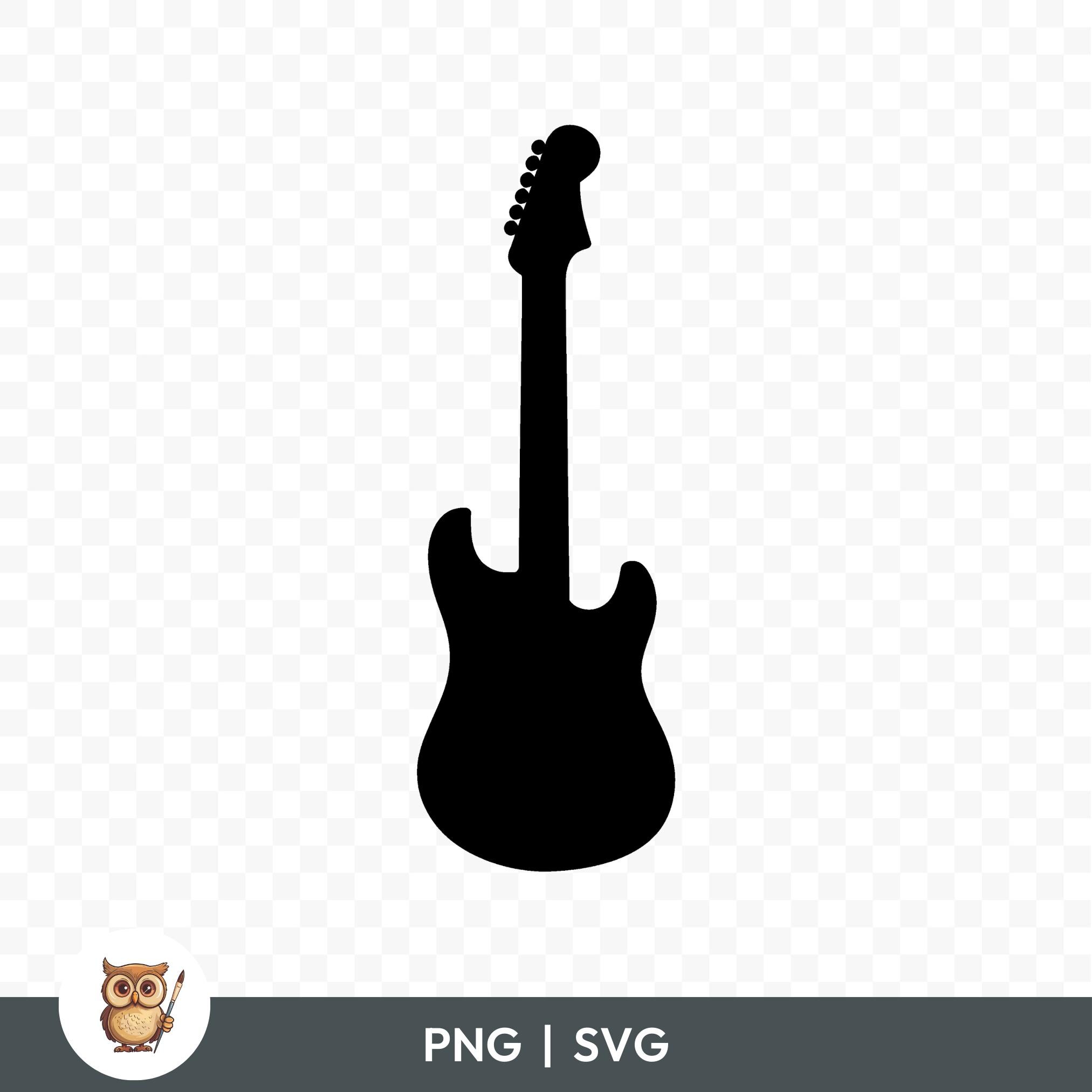 Electric Guitar Silhouette SVG Bundle, Electric Guitar Clipart, 15 ...