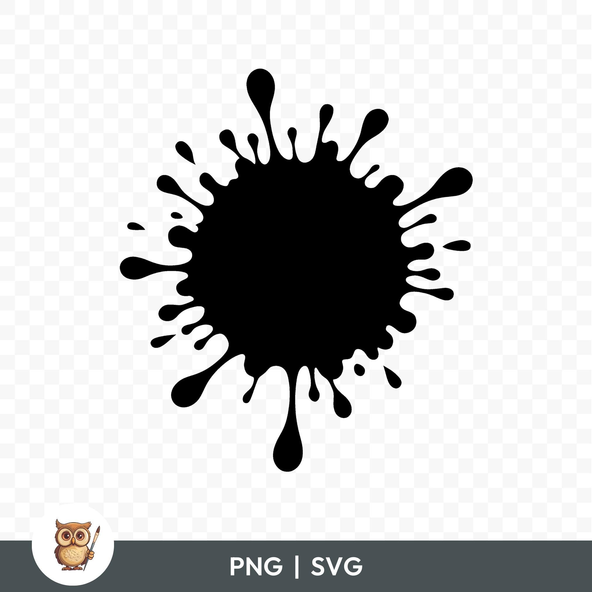 Splat SVG Bundle, Paint Splat Clipart, 15 Splat Cut Files for Cricut ...