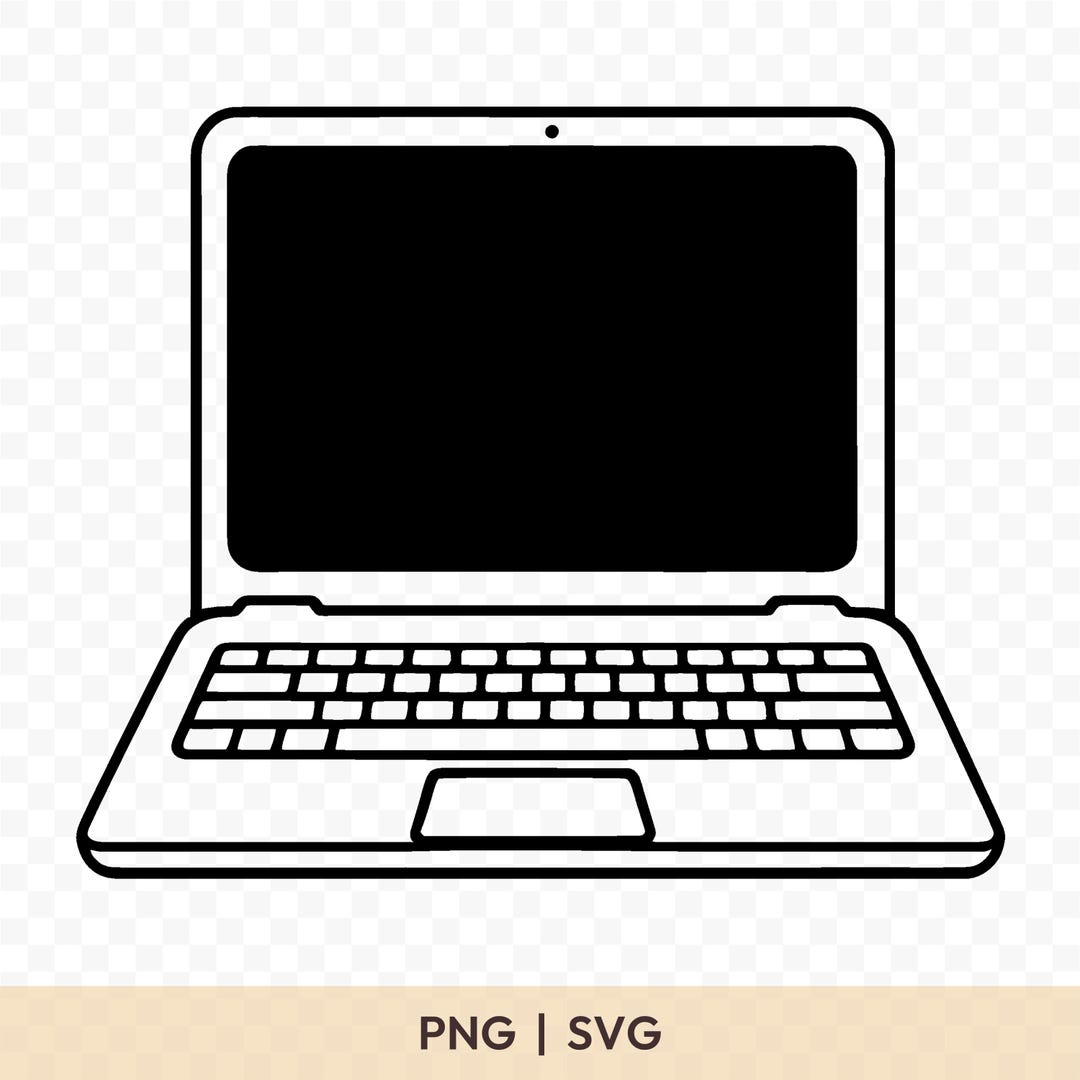 Laptop SVG: Cut File for Cricut, Silhouette, Digital Download ...