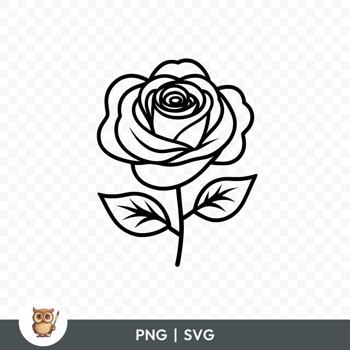 Simple Rose SVG Bundle, Simple Rose Clipart, 15 Simple Rose Cut Files ...