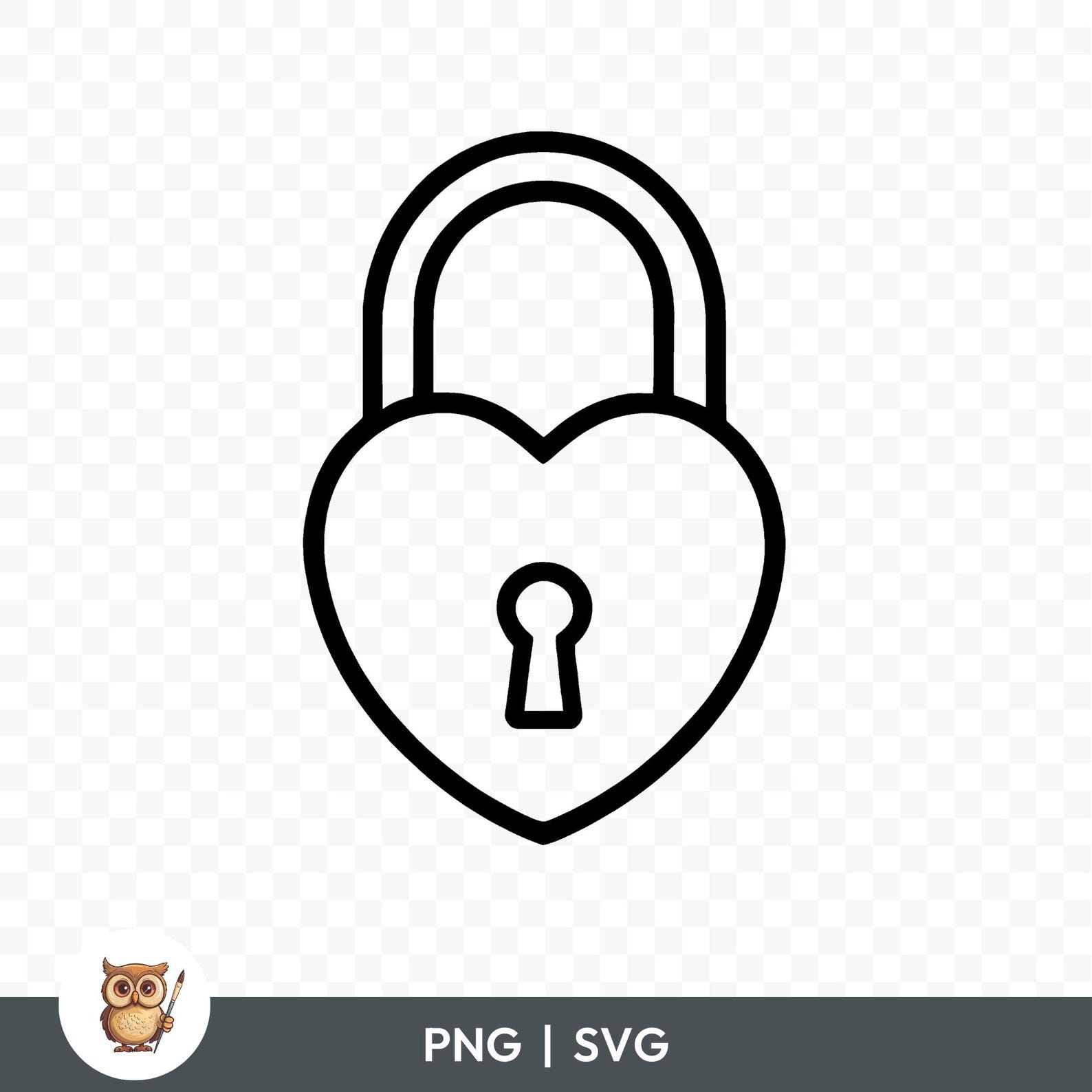 Heart Padlock SVG Bundle, Heart Shaped Lock Clipart, 15 Heart Lock Cut ...