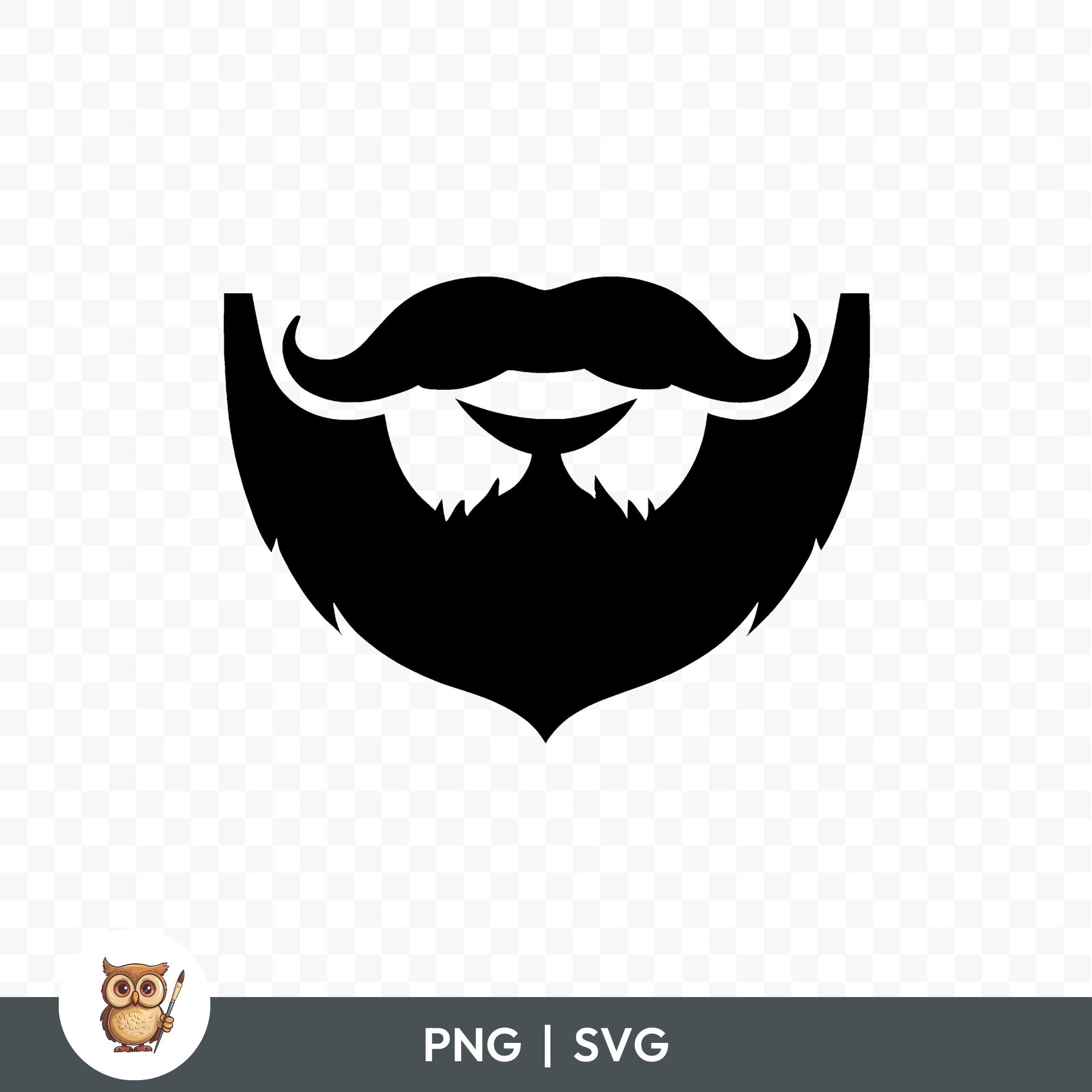 Beard SVG Bundle, Beard Clipart, 15 Beard Cut Files for Cricut, PNG and ...