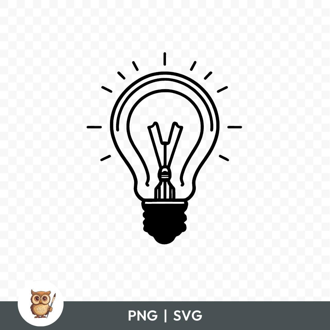 Light Bulb SVG Bundle, Light Bulbs Clipart, 15 Light Bulb Cut Files for ...