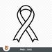 Awareness Ribbon SVG Bundle, Awareness Ribbon Clipart, 15 Ribbon Cut ...