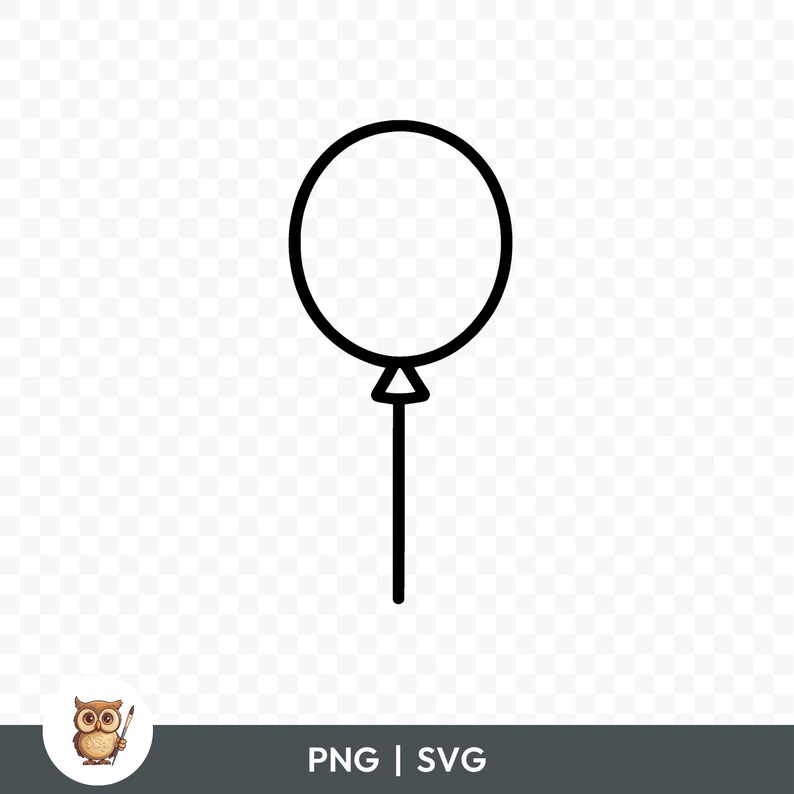 Balloon SVG Bundle, Simple Balloon Clipart, 15 Balloon Outline Cut ...