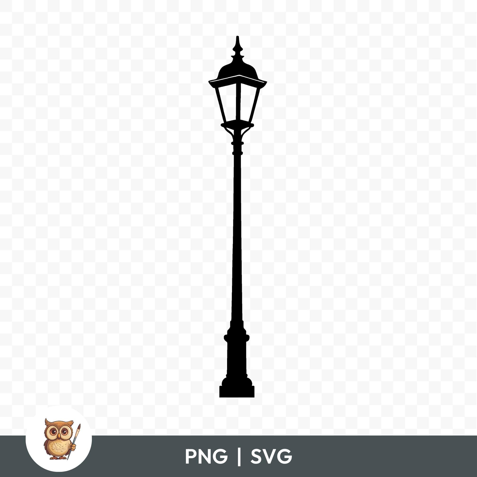 Street Lamp SVG Bundle, Lamp Clipart, 15 Street Lamp Cut Files for ...