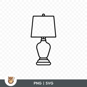 Lamp SVG Bundle, Lamp Clipart, 15 Lamp Cut Files for Cricut, PNG and ...