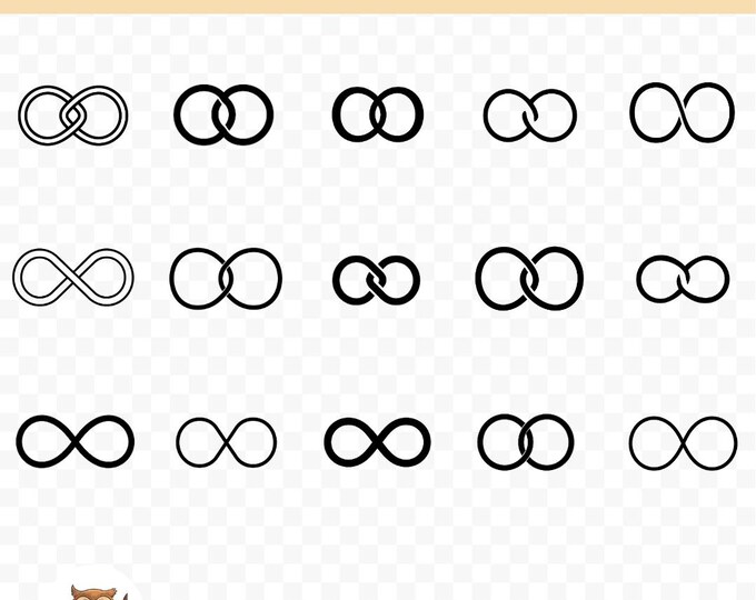 Infinity Symbol Svg. Vector Cut File for Cricut, Silhouette, Pdf Png ...