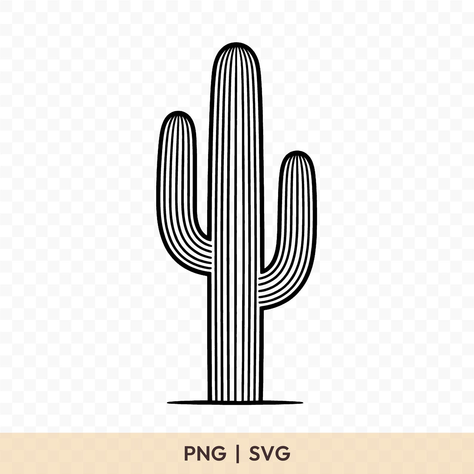 Cactus SVG: Cactus Cut File, Cactus PNG, Cactus Silhouette, Cactus ...