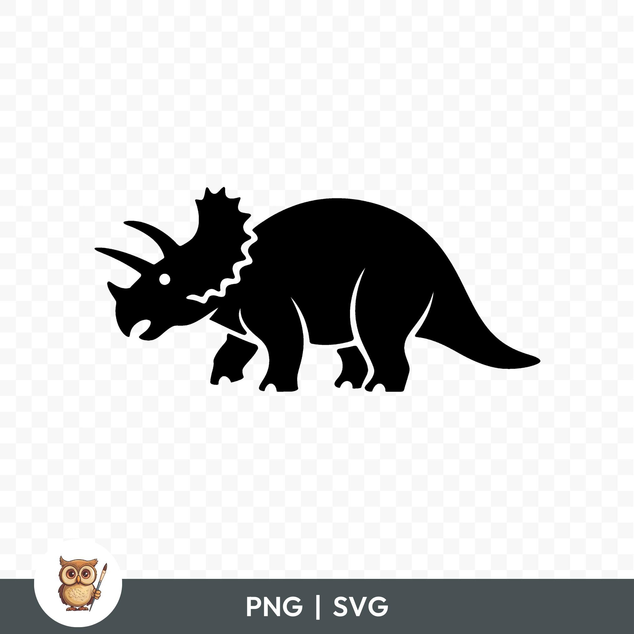 Triceratops Silhouette SVG Bundle, Triceratops Clipart, 15 Triceratops ...
