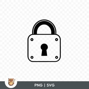 Padlock SVG Bundle, Padlock Clipart, 15 Lock Cut Files for Cricut, PNG ...