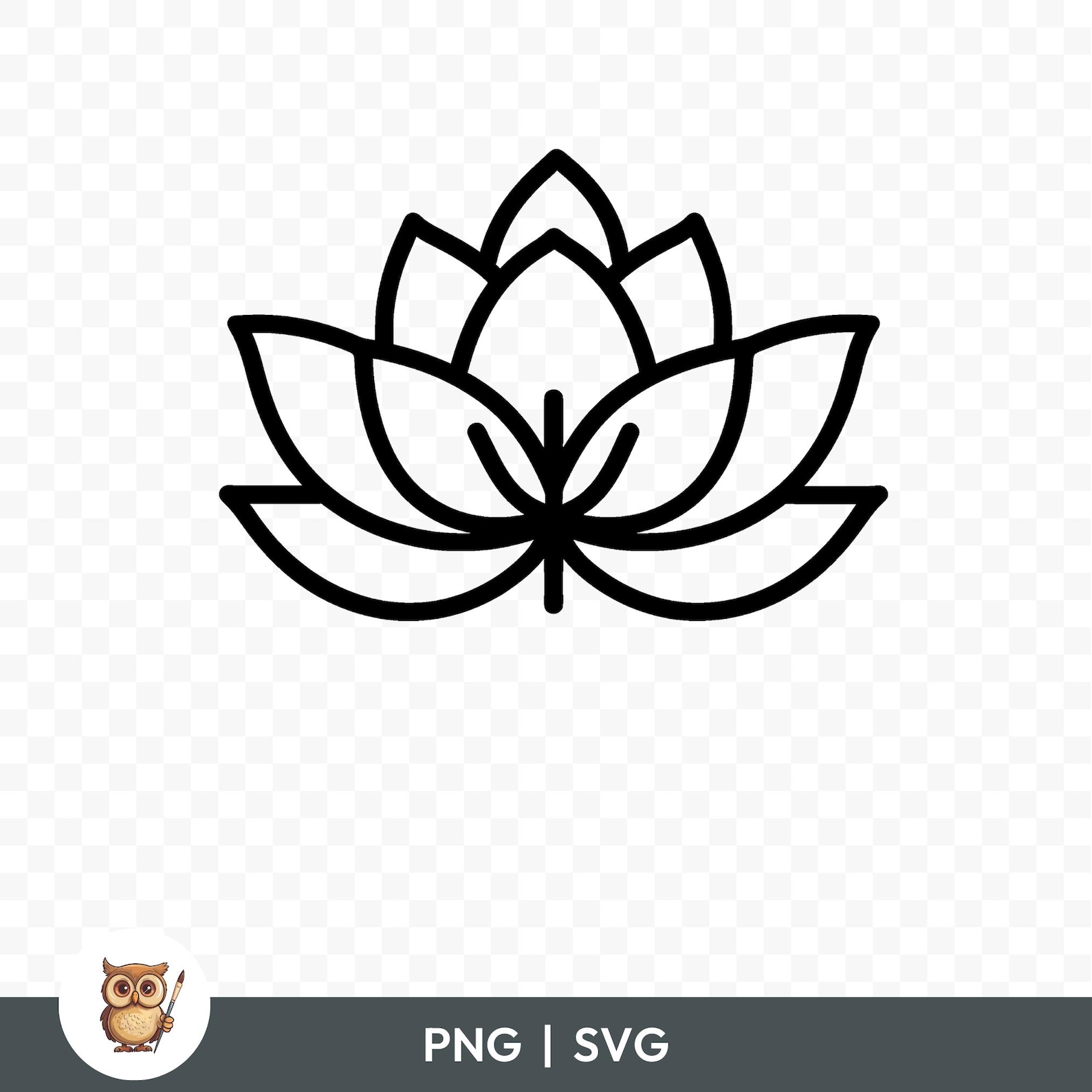 Lotus Flower Outline SVG Bundle, Lotus Flower Clipart, 15 Lotus Flower ...