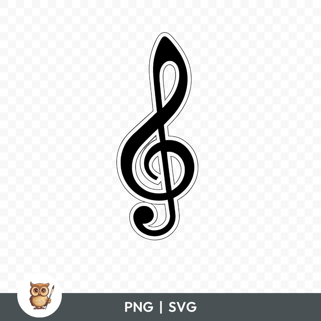 Treble Clef SVG Bundle, Music Clipart, 15 Music Theory Cut Files for ...