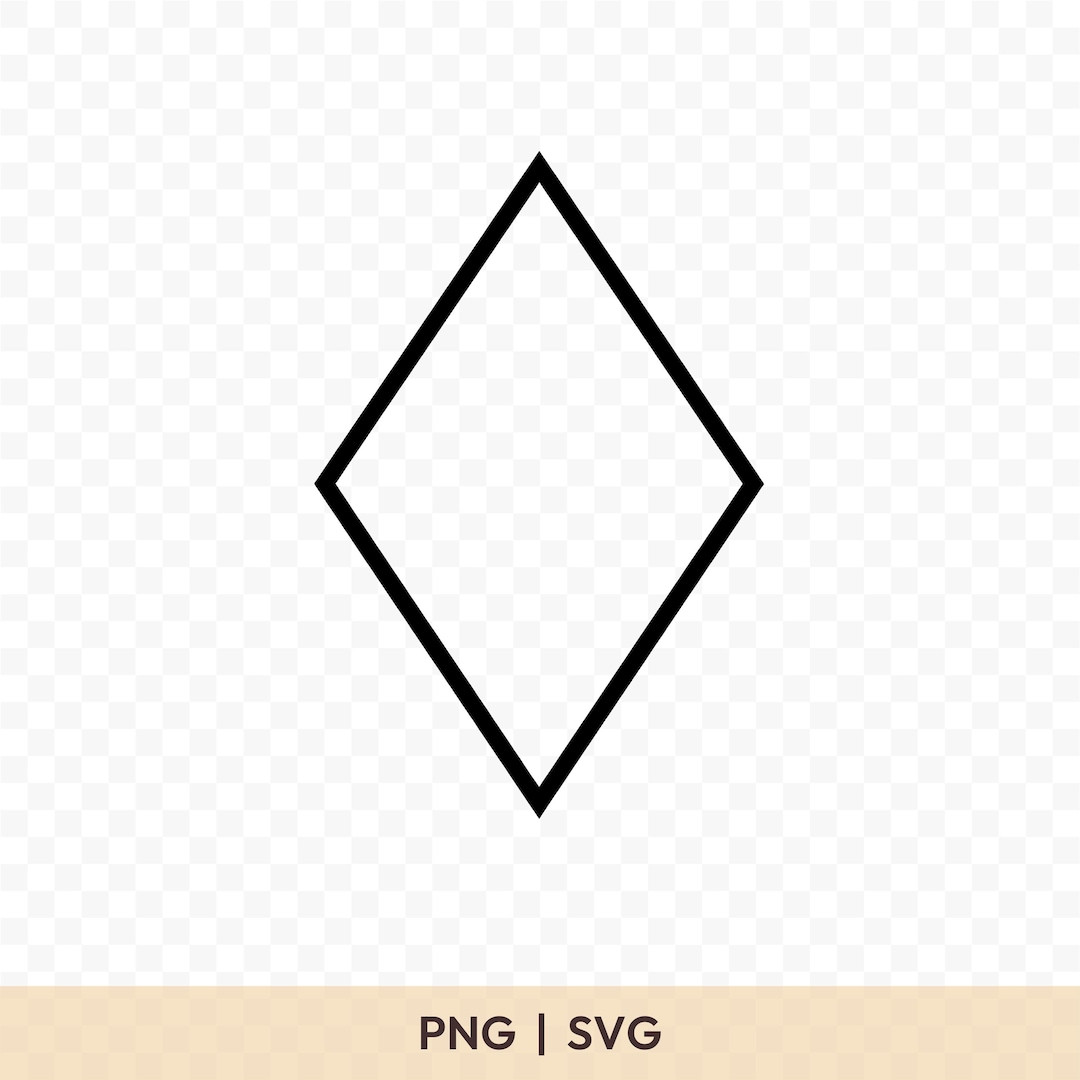 Diamond Shape SVG: Diamond Shape Cut File, Diamond Shape PNG, Diamond ...