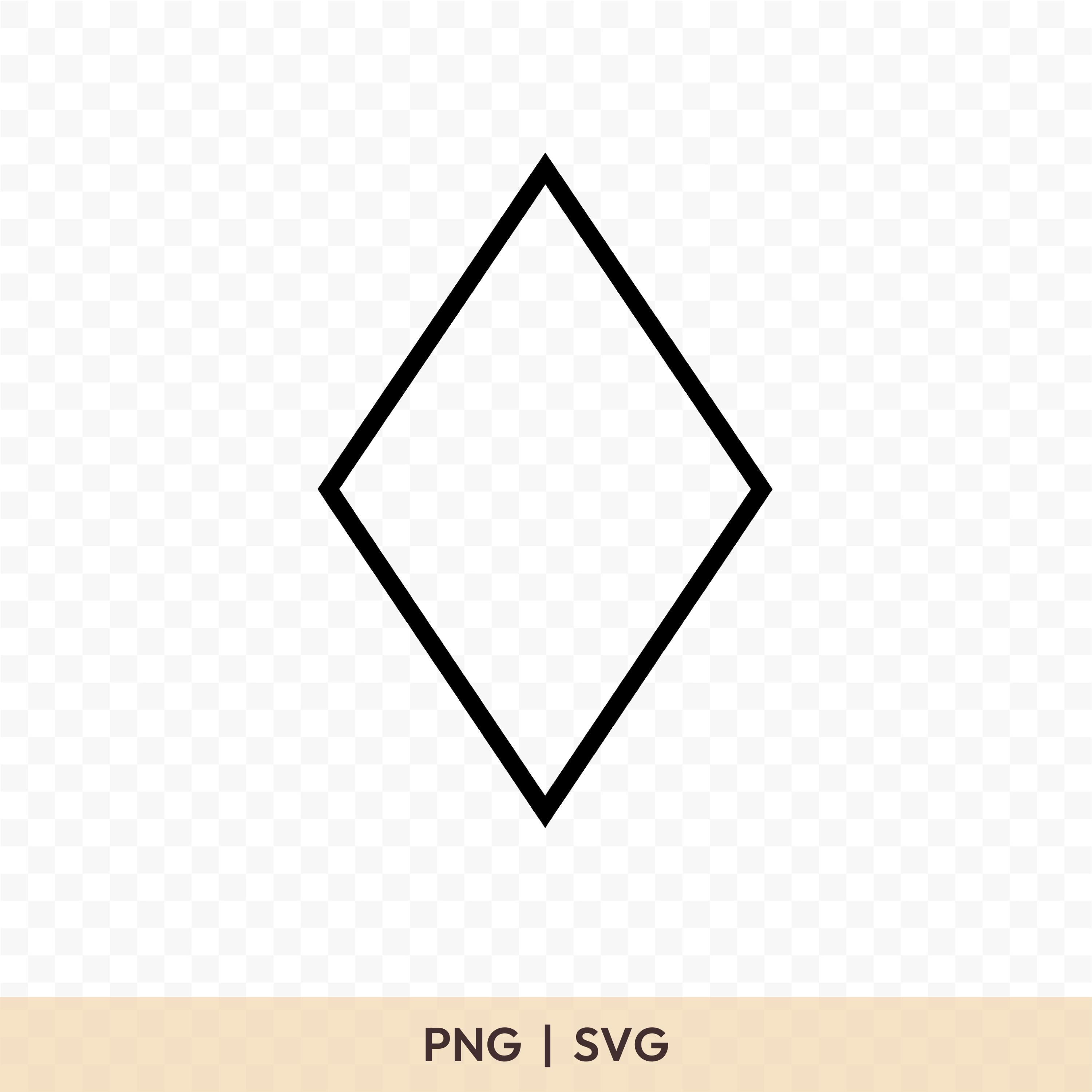 Diamond Shape SVG: Diamond Shape Cut File, Diamond Shape PNG, Diamond ...