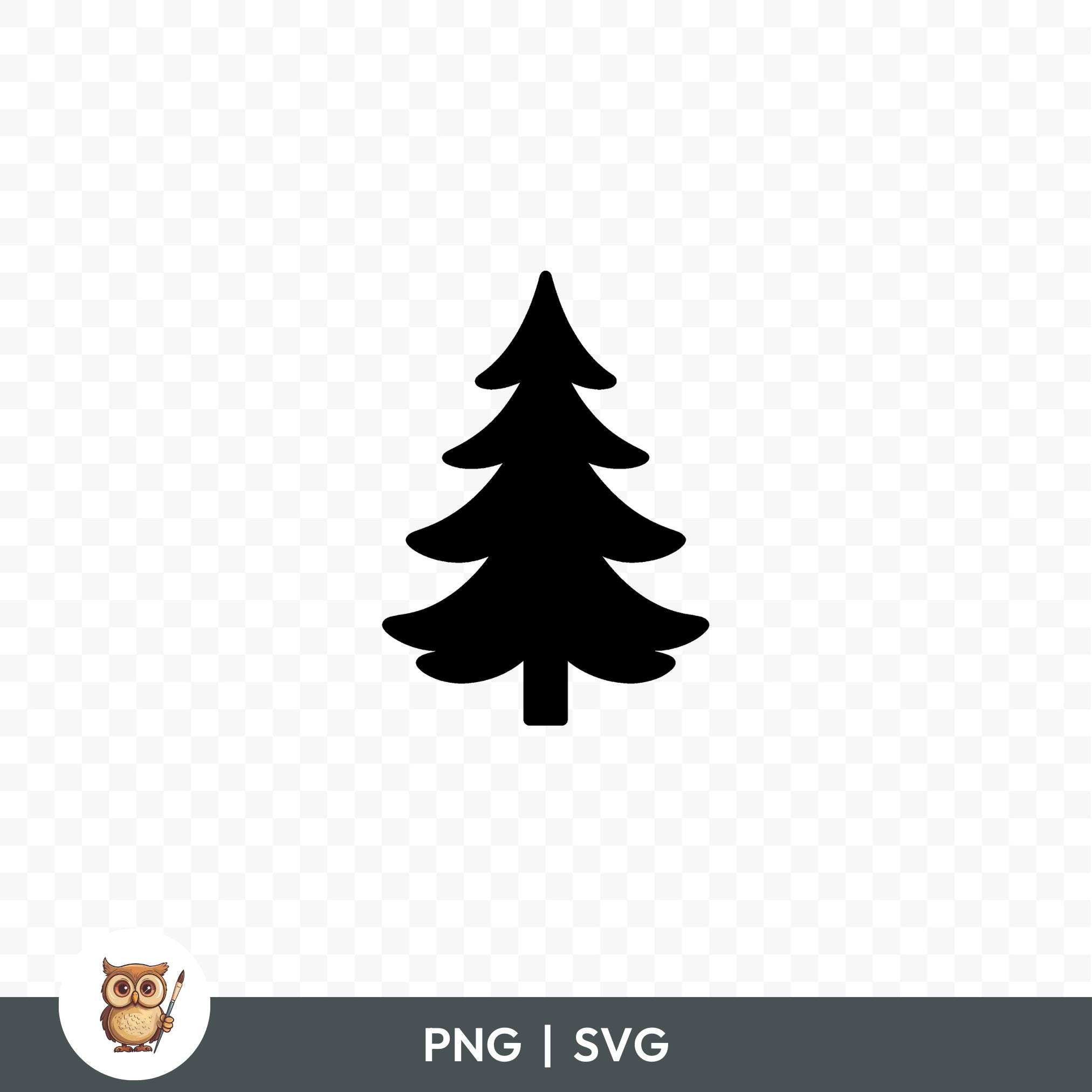 Fir Tree SVG Bundle, Fir Tree Icon Clipart, 15 Fir Tree Silhouette Cut ...