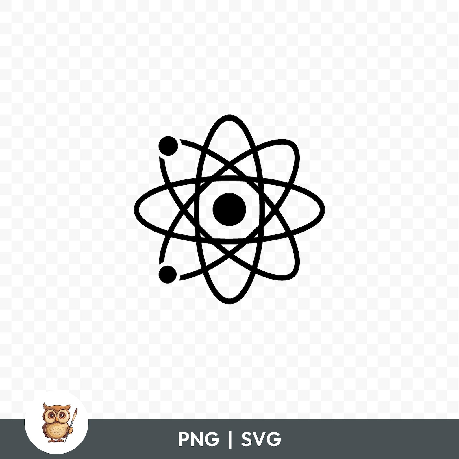 Atom SVG Bundle, Atom Clipart, 15 Atom Cut Files for Cricut, PNG and ...