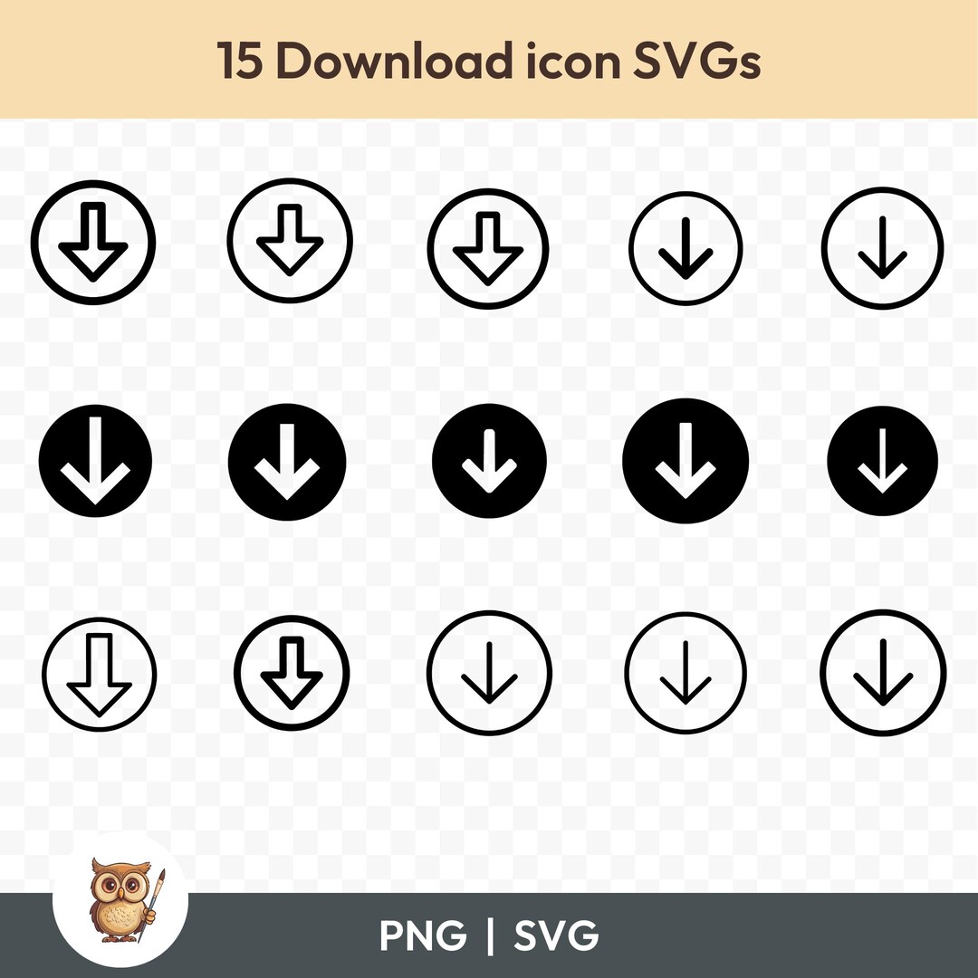 Download Icon SVG Bundle, Download Icon Clipart, 15 Download Cut Files ...