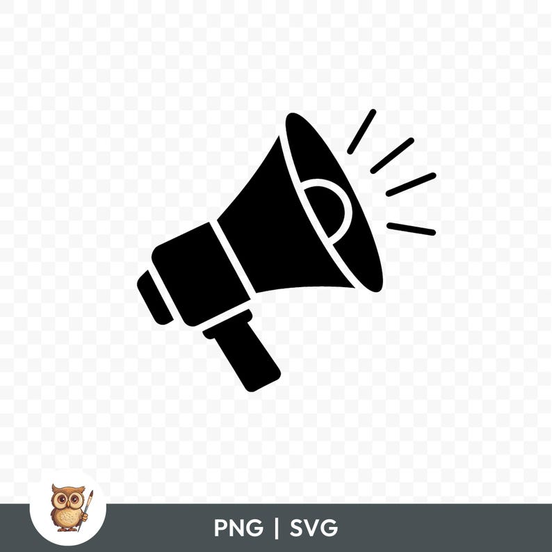 Megaphone SVG Bundle, Megaphone Clipart, 15 Megaphone Cut Files for ...