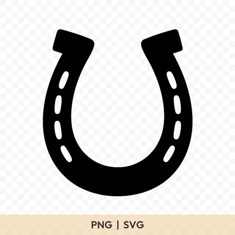 Horseshoe SVG: Horseshoe Cut File, Horseshoe PNG, Horseshoe Silhouette ...