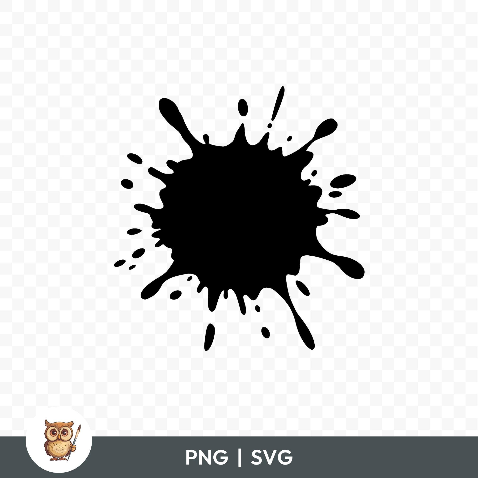 Splat SVG Bundle, Paint Splat Clipart, 15 Splat Cut Files for Cricut ...