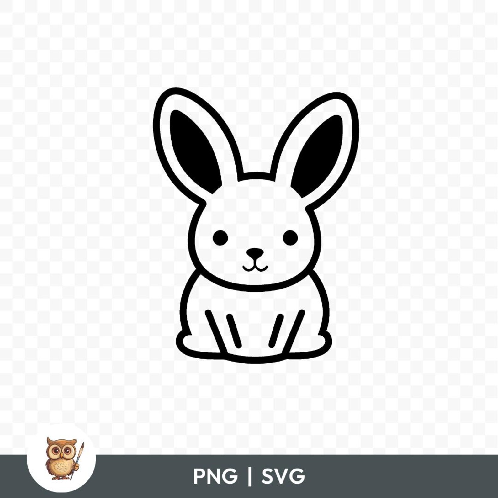 Cute Bunny SVG Bundle, Cute Bunnies Clipart, 15 Cute Bunny Cut Files ...