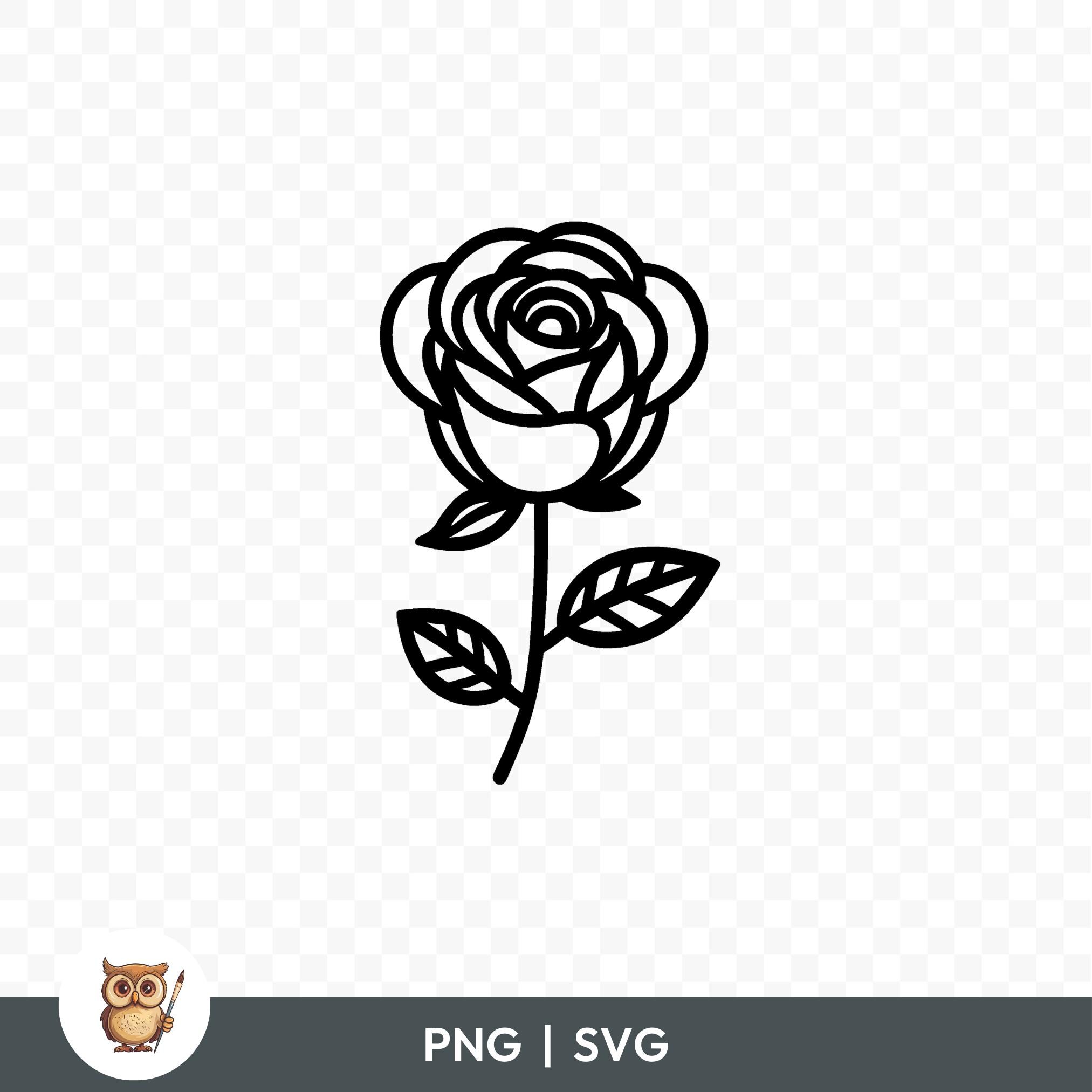 Simple Rose SVG Bundle, Simple Rose Clipart, 15 Simple Rose Cut Files ...