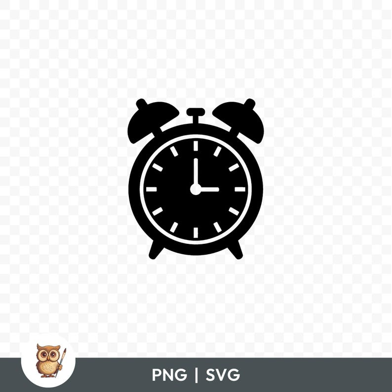 Alarm Clock SVG Bundle, Clock Icon Clipart, 15 Alarm Clock Cut Files ...