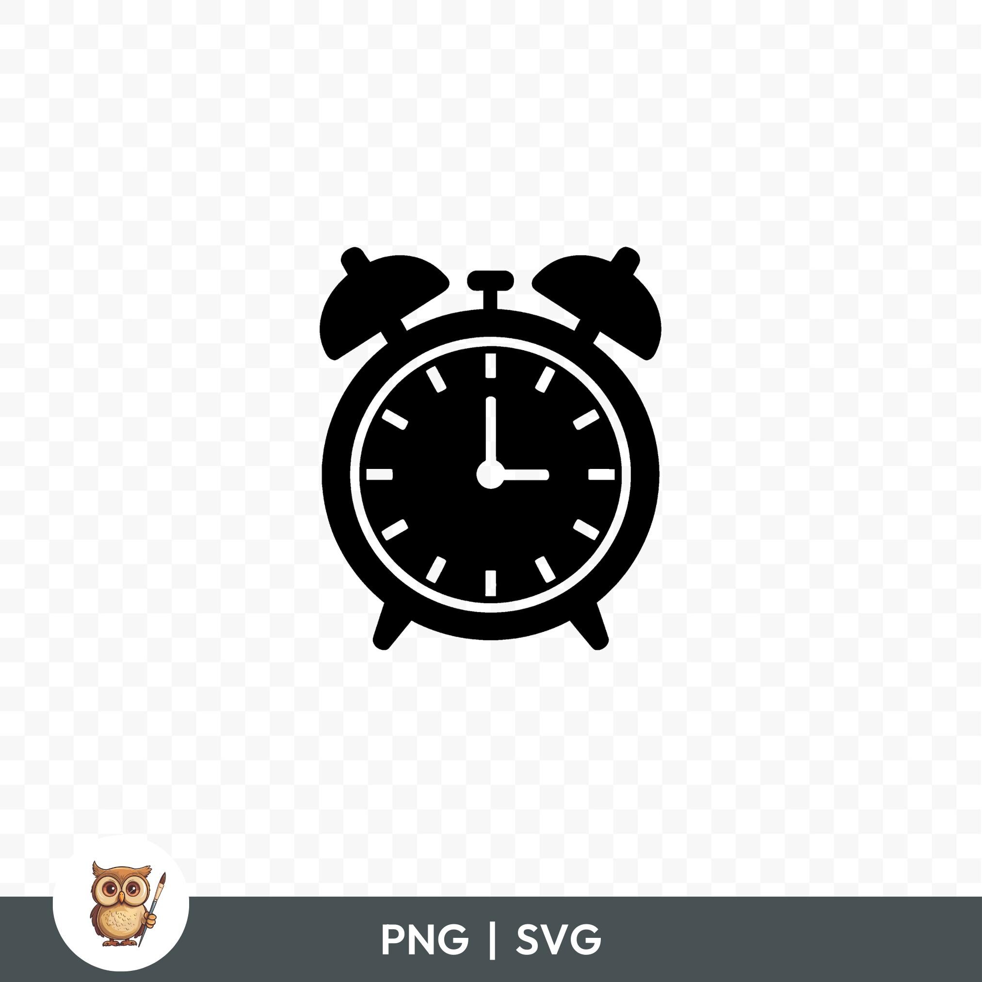Alarm Clock SVG Bundle, Clock Icon Clipart, 15 Alarm Clock Cut Files ...