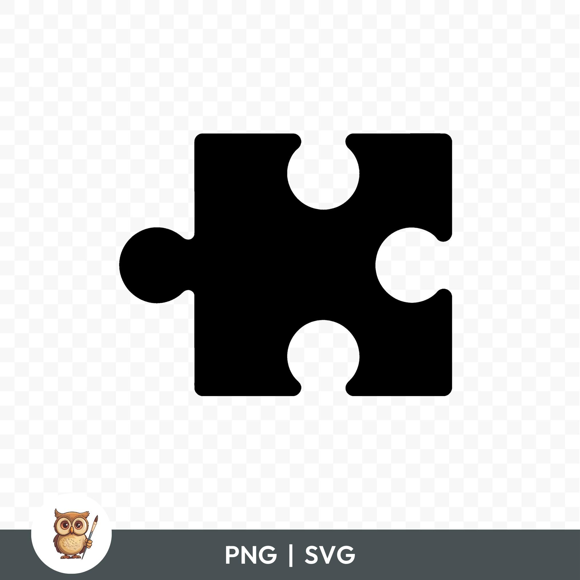 Puzzle Piece Silhouette SVG Bundle, Puzzle Piece Clipart, 15 Puzzle Cut ...