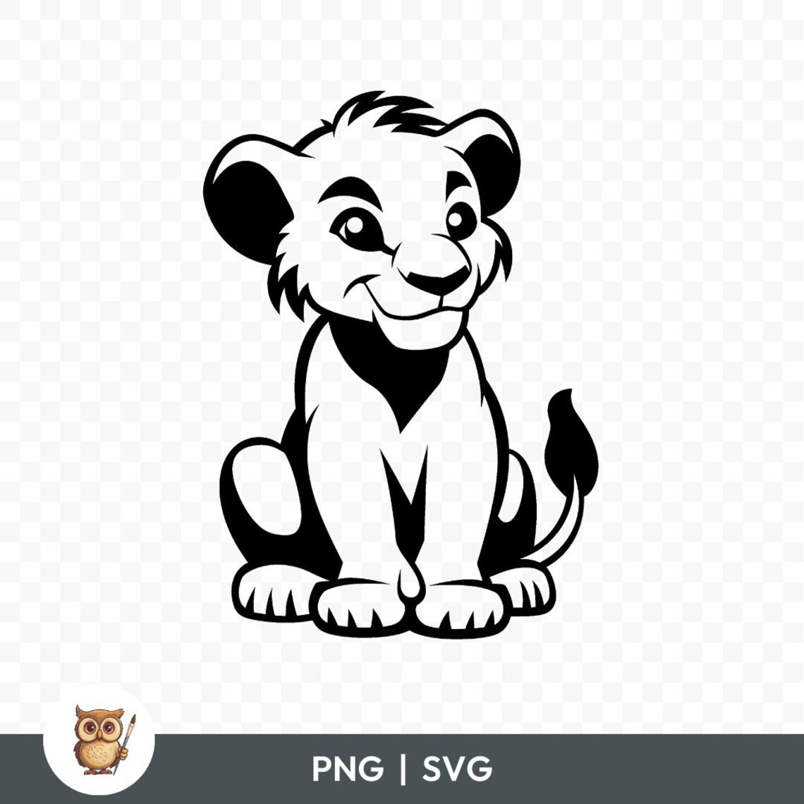 Cute Lion Cub SVG Bundle, Lion Cub Clipart, 15 Cute Lion Cub Cut Files ...