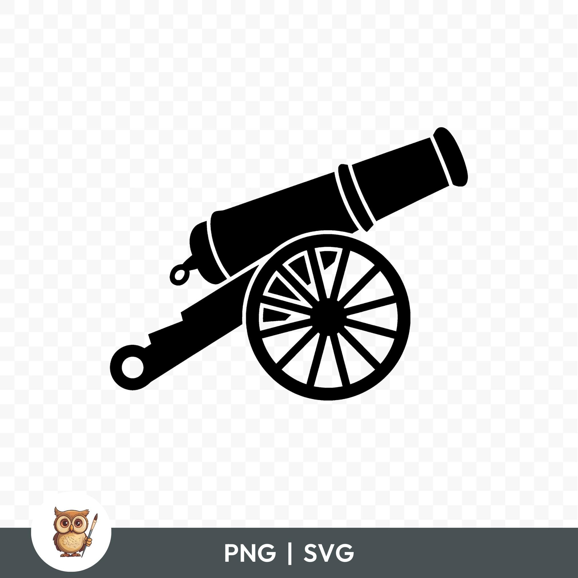 Cannon SVG Bundle, Cannon Clipart, 15 Cannon Cut Files for Cricut, PNG ...