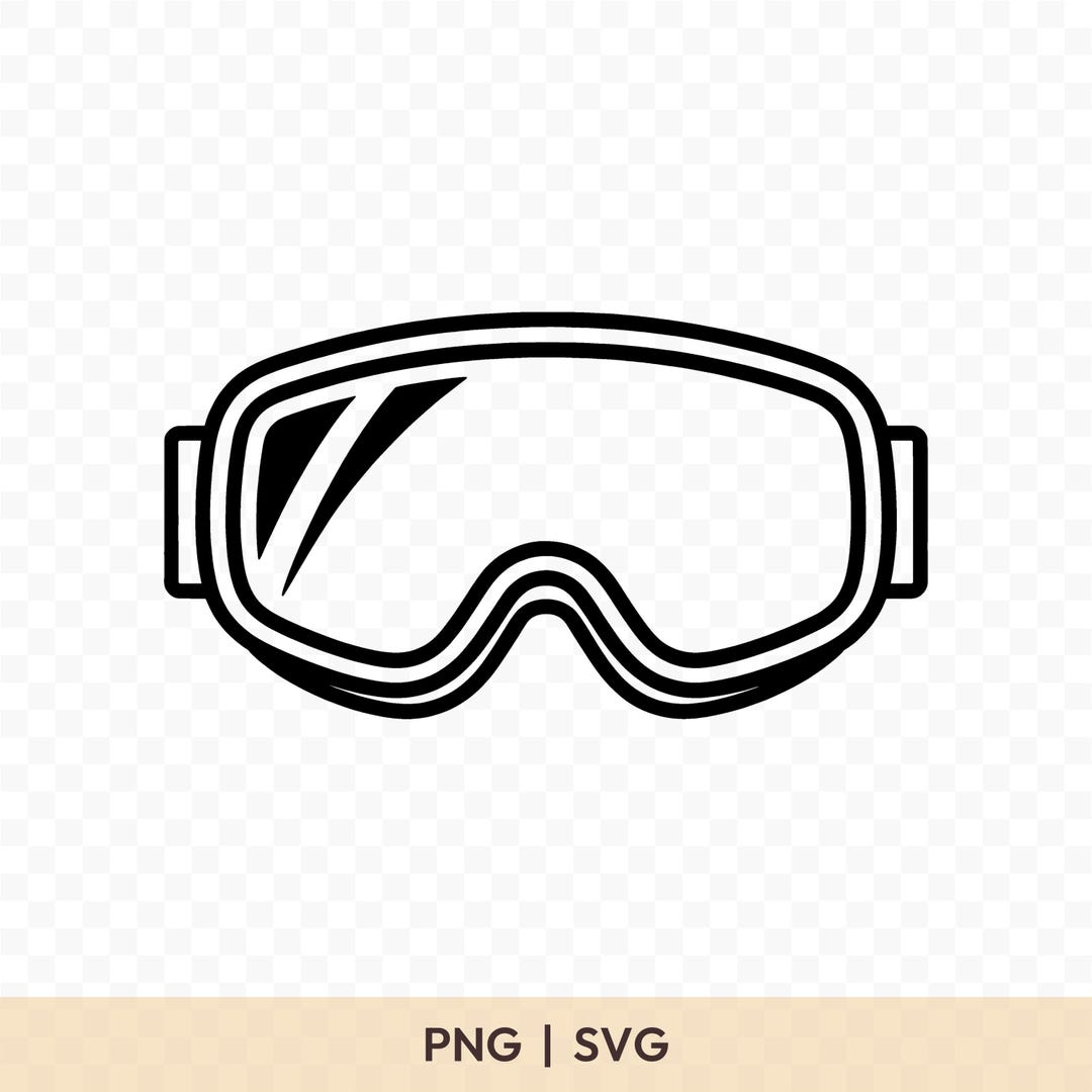 Snow Goggles SVG: Snow Goggles Cut File, Snow Goggles PNG, Snow Goggles ...