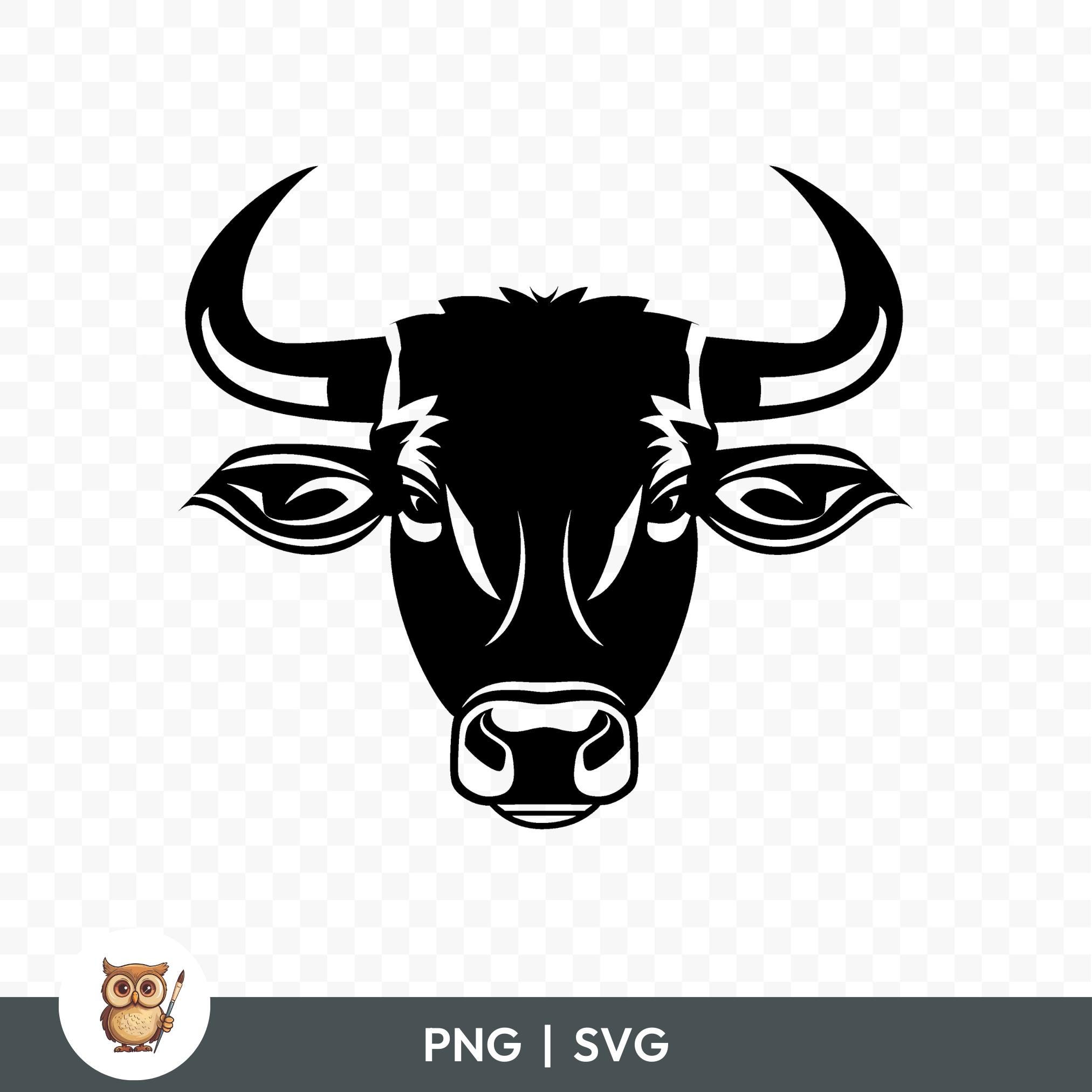 Bull Head SVG Bundle, Bull Head Clipart, 15 Bull Head Cut Files for ...