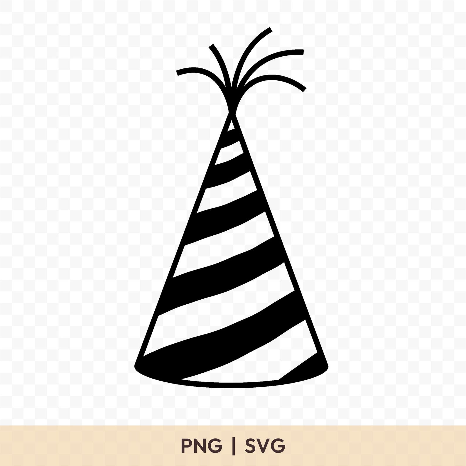 Party Hat SVG: Party Hat Cut File, Party Hat PNG, Party Hat Silhouette ...