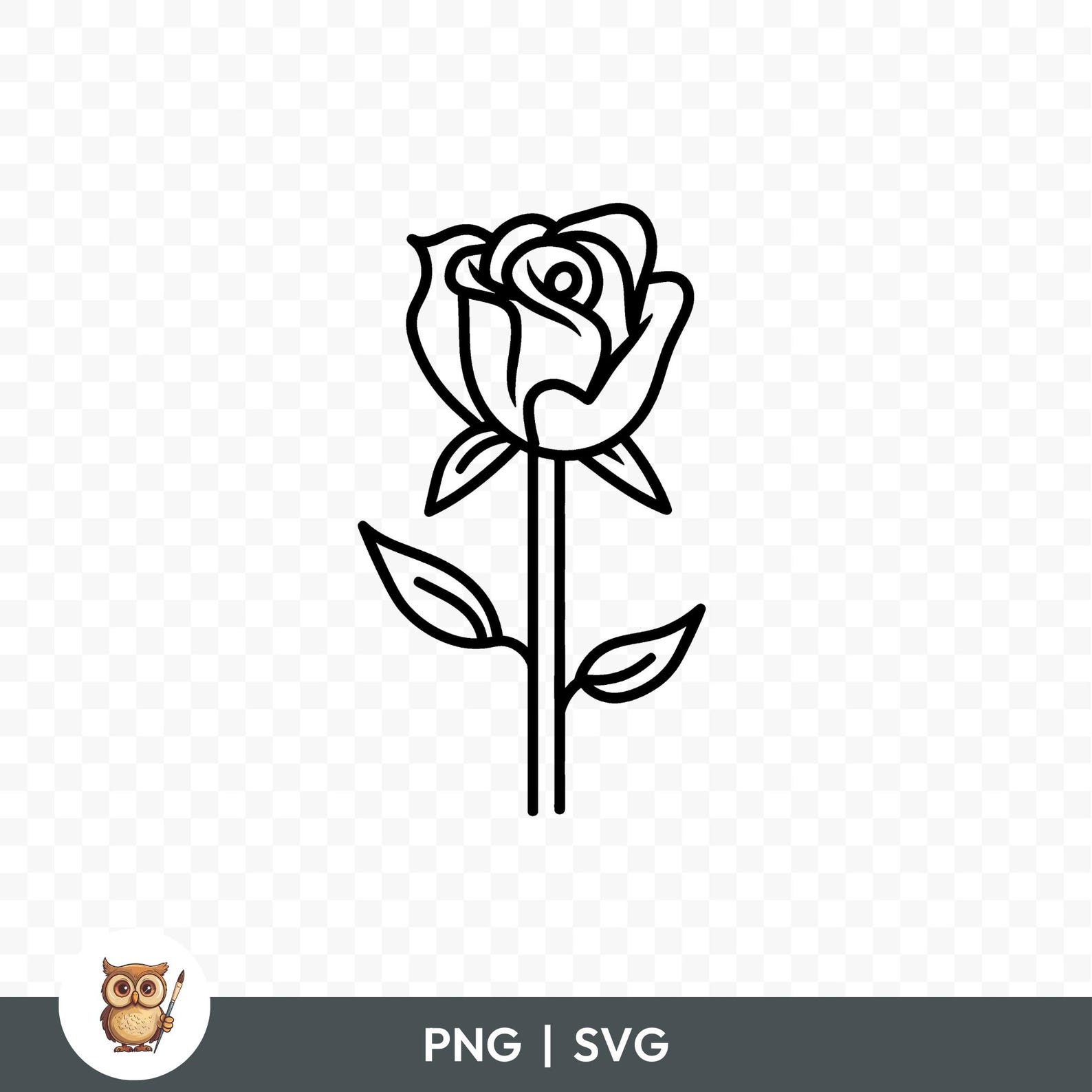 Simple Rose SVG Bundle, Simple Rose Clipart, 15 Simple Rose Cut Files ...
