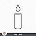 Candle SVG Bundle, Candle Clipart, 15 Candle Cut Files for Cricut, PNG ...