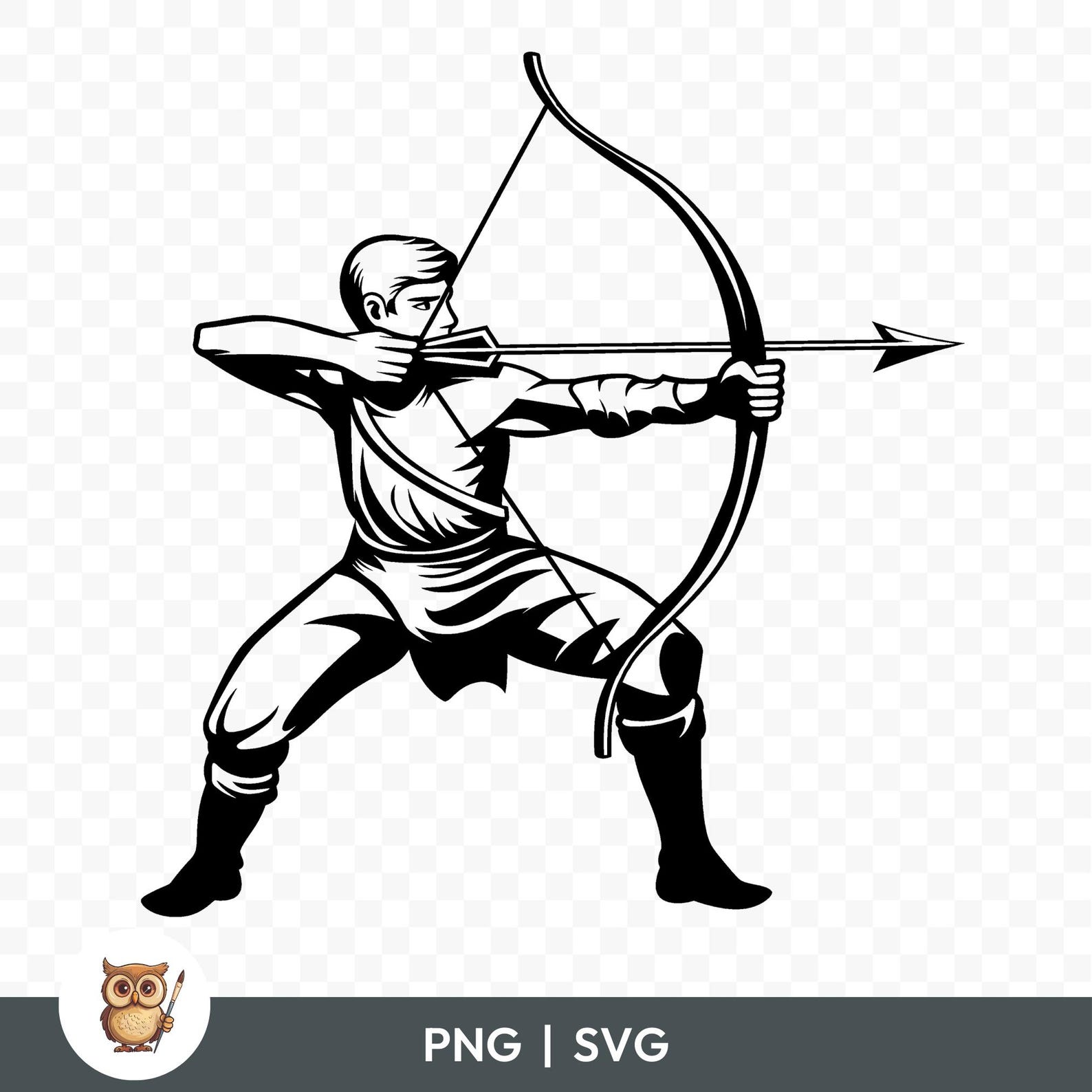 Archer SVG Bundle, Archer Clipart, 15 Archery Cut Files for Cricut, PNG ...
