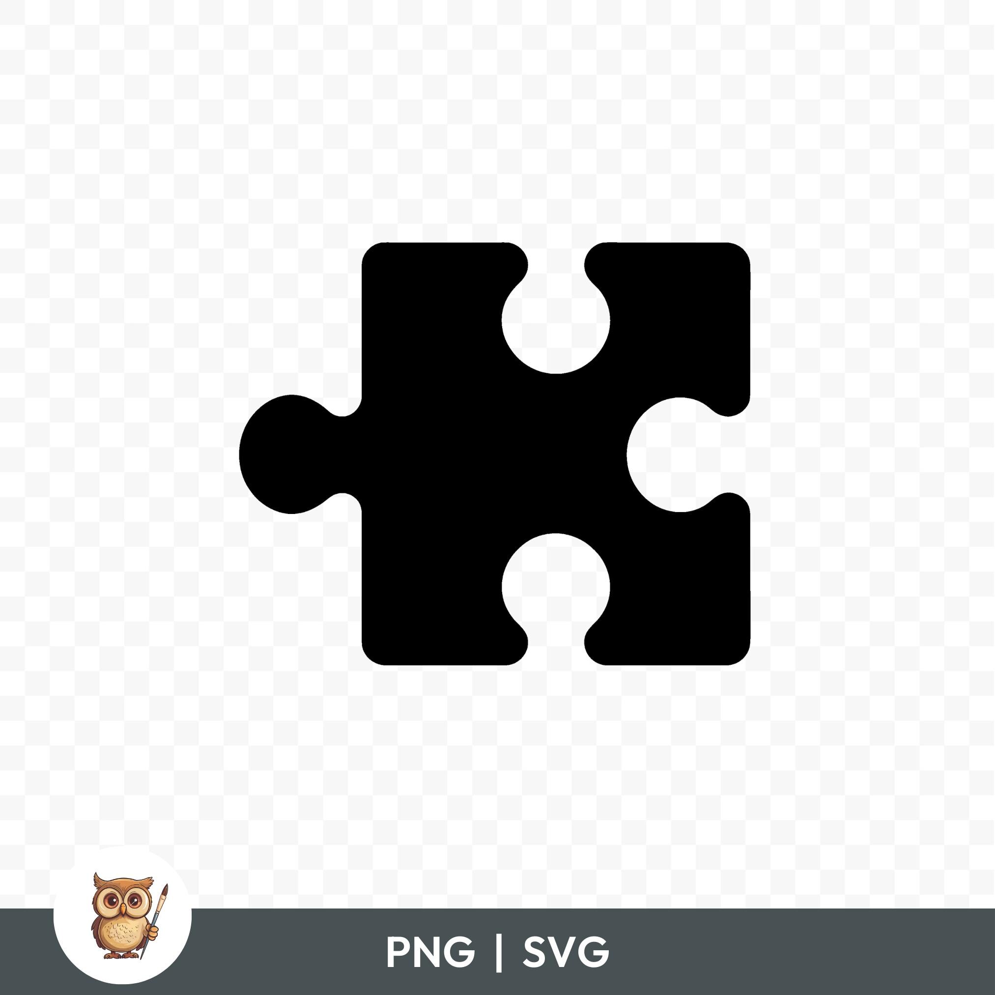 Puzzle Piece Silhouette SVG Bundle, Puzzle Piece Clipart, 15 Puzzle Cut ...