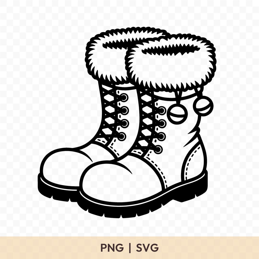 Winter Boots SVG: Winter Boots Cut File for Cricut, Winter Boots PNG ...